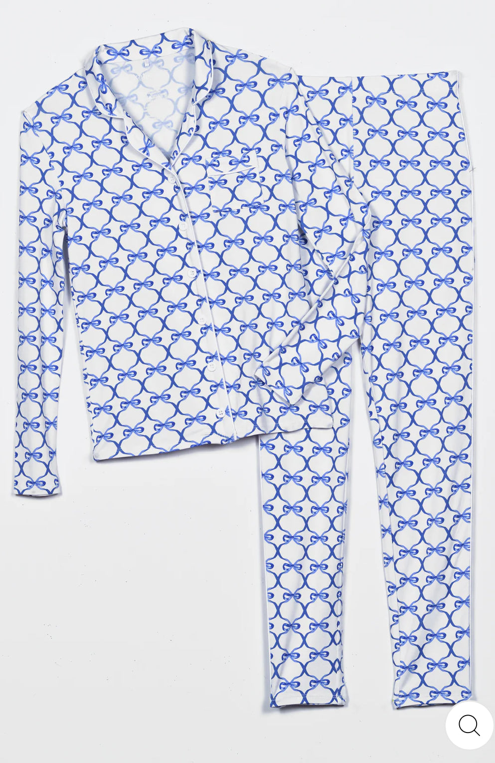 Blue Bows Maia Pant PJ Set – Shutterbugs Boutique
