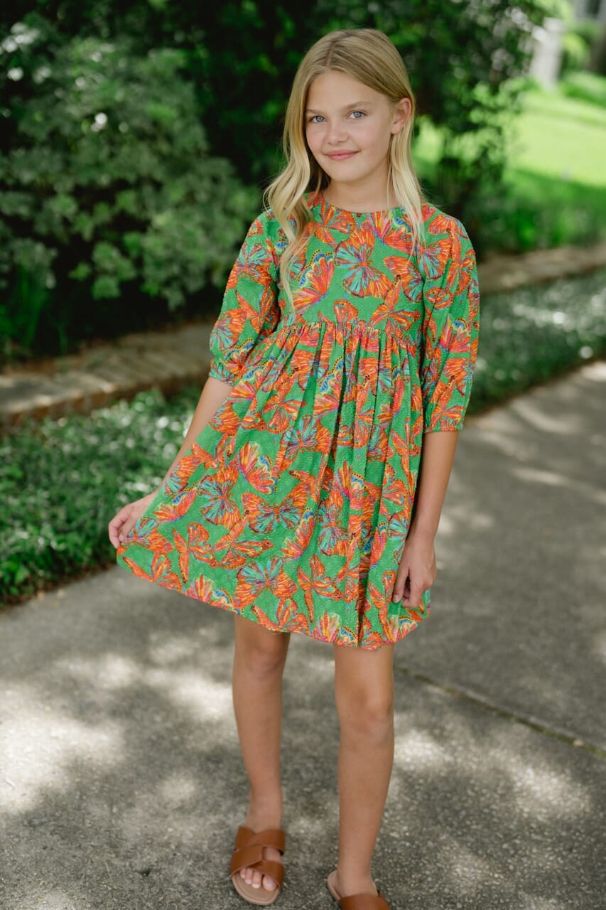 Isabella Dress Summer Green – Shutterbugs Boutique