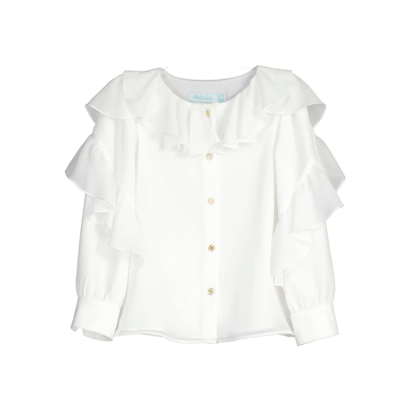 Chiffon Ruffle Blouse – Shutterbugs Boutique