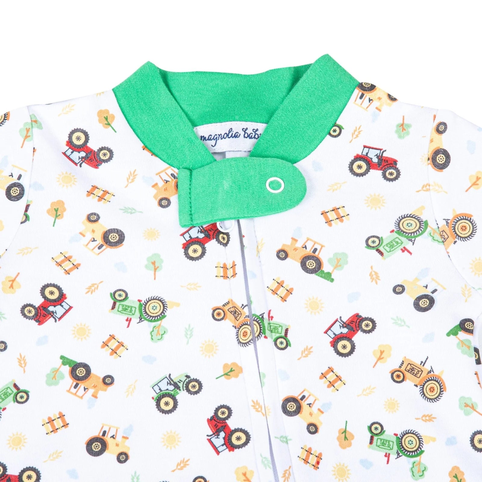 Tractor Time Zipper Footie – Shutterbugs Boutique